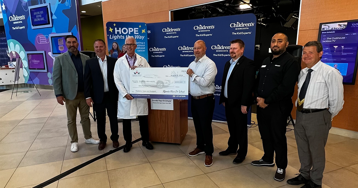 Children’s Minnesota awarded $100,000 Hyundai Hope On Wheels grant for ...