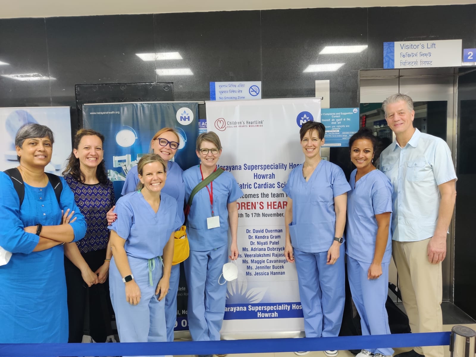 Cardiovascular team training clinicians in India - Children's Minnesota