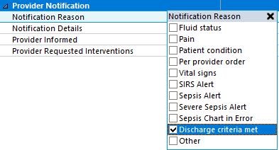 Medically Ready Discharge Criteria in Acute Care – EMR Updates