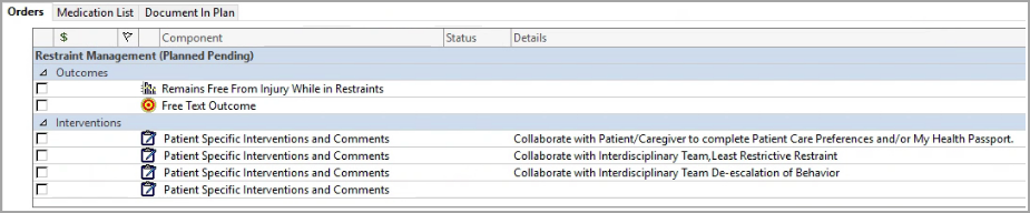 New Nursing Restraint Management Care Plan – EMR Updates