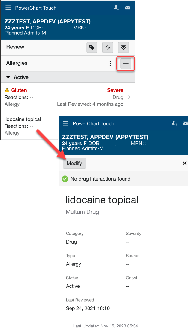 PowerChart Touch Updates – EMR Updates